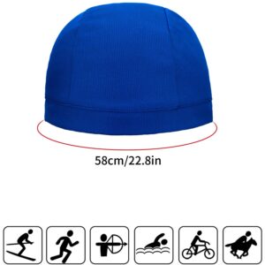 SATINIOR 9 Pieces Helmet Liner Skull Caps Sweat Wicking Cycling Hat Cooling Beanie Hat (Chic Colors)