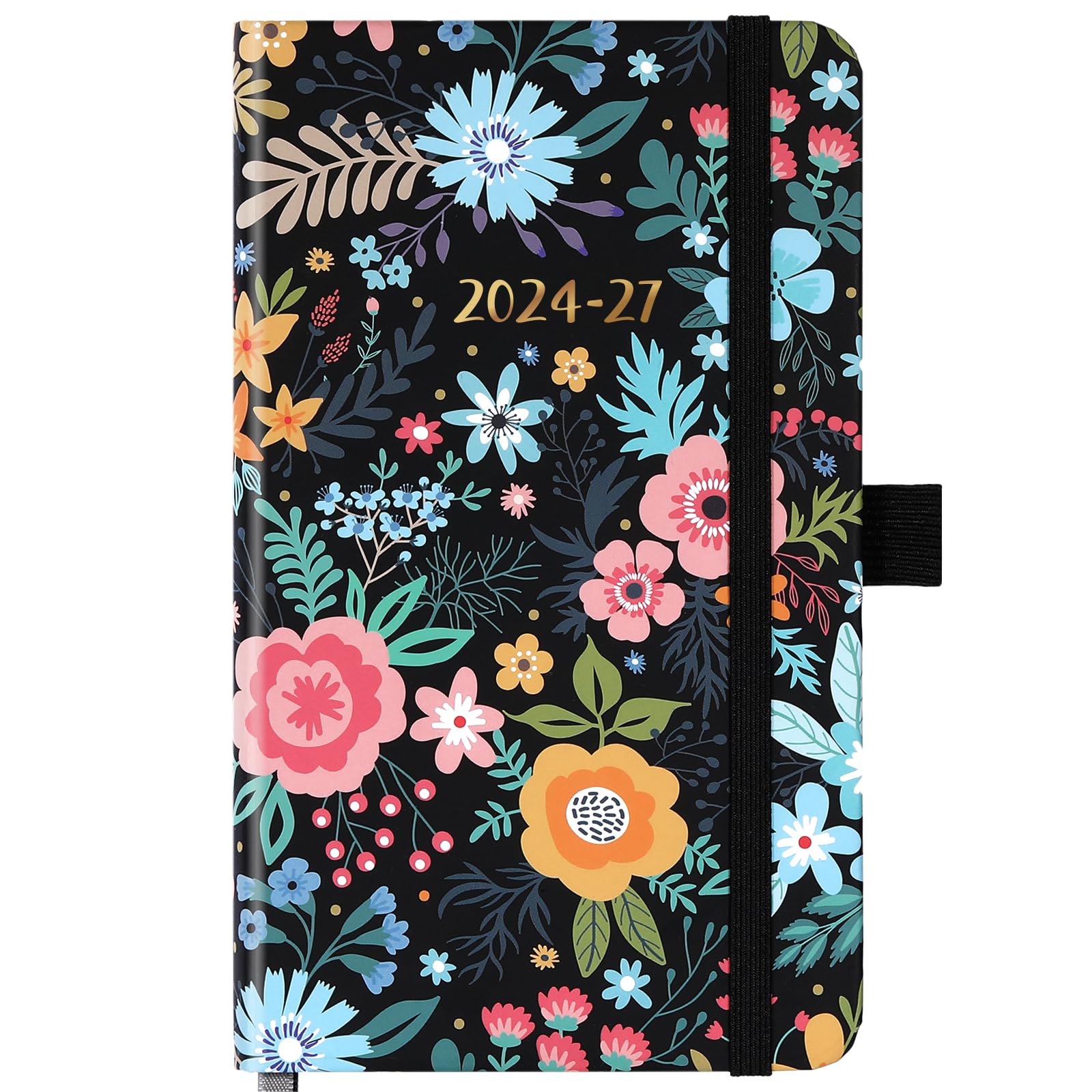 2024-2027 Pocket Planner/Calendar - Monthly Pocket Planner/Calendar with Pen Hold, Jul. 2024 - Jun. 2027, Inner Pocket and 63 Notes Pages, 6.6" x 3.7"