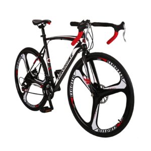 eurobike mens road bike, road bikes,xc550 700c,dual disc brake,21_speeds,3_spokes wheels road bicycle