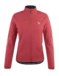 baleaf women's cycling jacket windproof thermal winter running cold weather gear waterproof softshell warm rose red size xxl