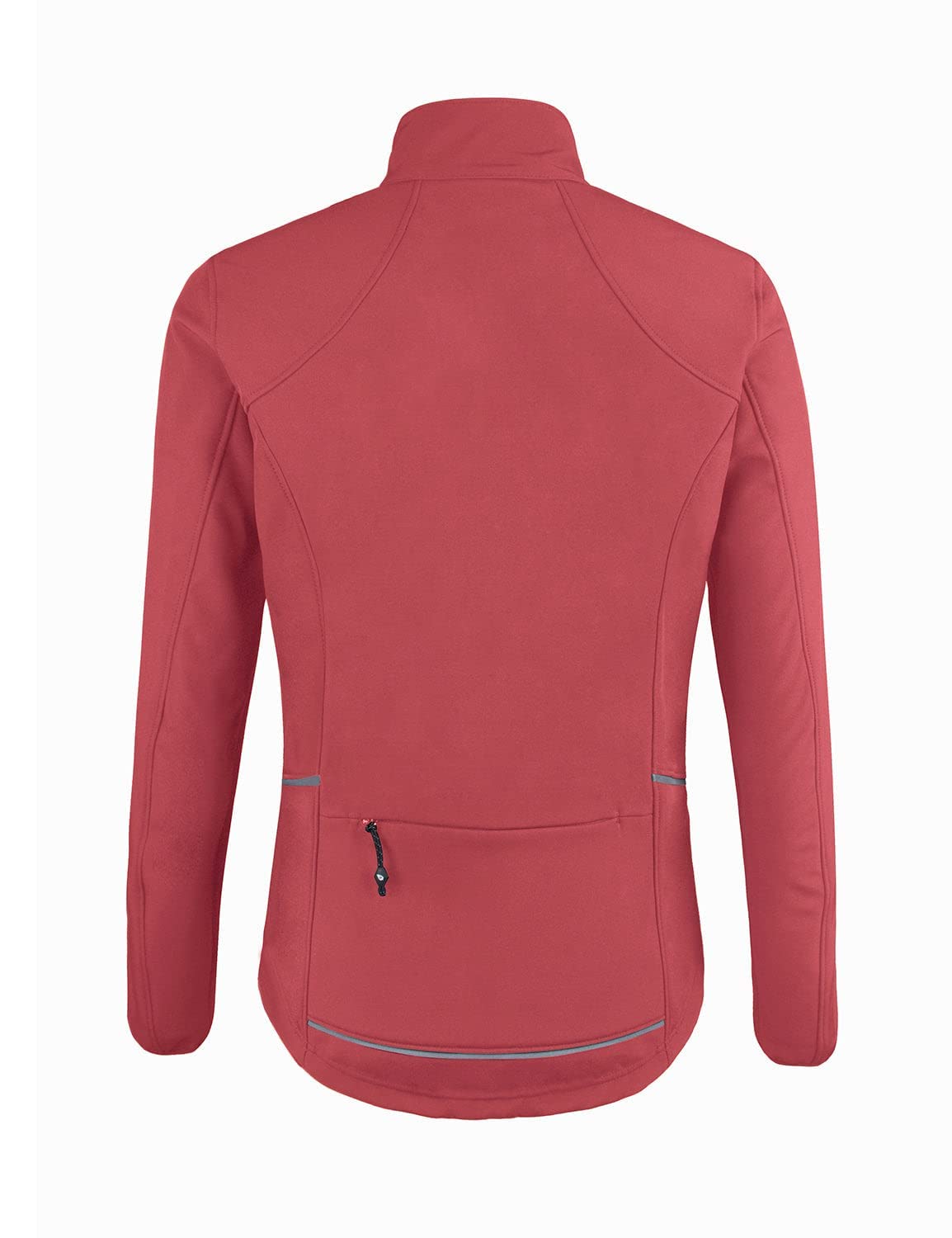 BALEAF Women's Cycling Jacket Windproof Thermal Winter Running Cold Weather Gear Waterproof Softshell Warm Rose Red Size XXL