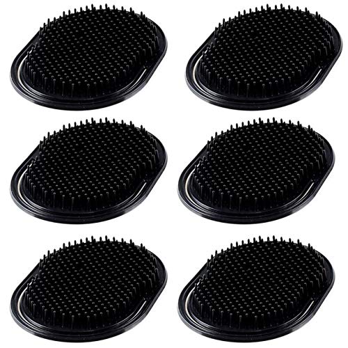 Rolybag 6Pcs Shampoo Pocket Comb Massage Hair Comb Pocket Palm Brush Comb Portable Hair Comb Beard Comb Creative Scalp Massage Brush Comb for Men and Pets (6PA)