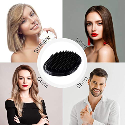 Rolybag 6Pcs Shampoo Pocket Comb Massage Hair Comb Pocket Palm Brush Comb Portable Hair Comb Beard Comb Creative Scalp Massage Brush Comb for Men and Pets (6PA)