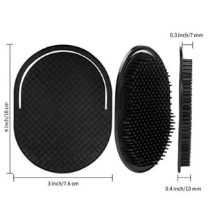 Rolybag 6Pcs Shampoo Pocket Comb Massage Hair Comb Pocket Palm Brush Comb Portable Hair Comb Beard Comb Creative Scalp Massage Brush Comb for Men and Pets (6PA)