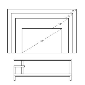 Yaheetech TV Stand for Bedroom with Storage Shelves, TV Console Table for TVs up to 50 inch with Open Storage, Entertainment Center for Small Spaces