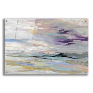 epic art 'sea and sky' by silvia vassileva, acrylic glass wall art, 36"x24"