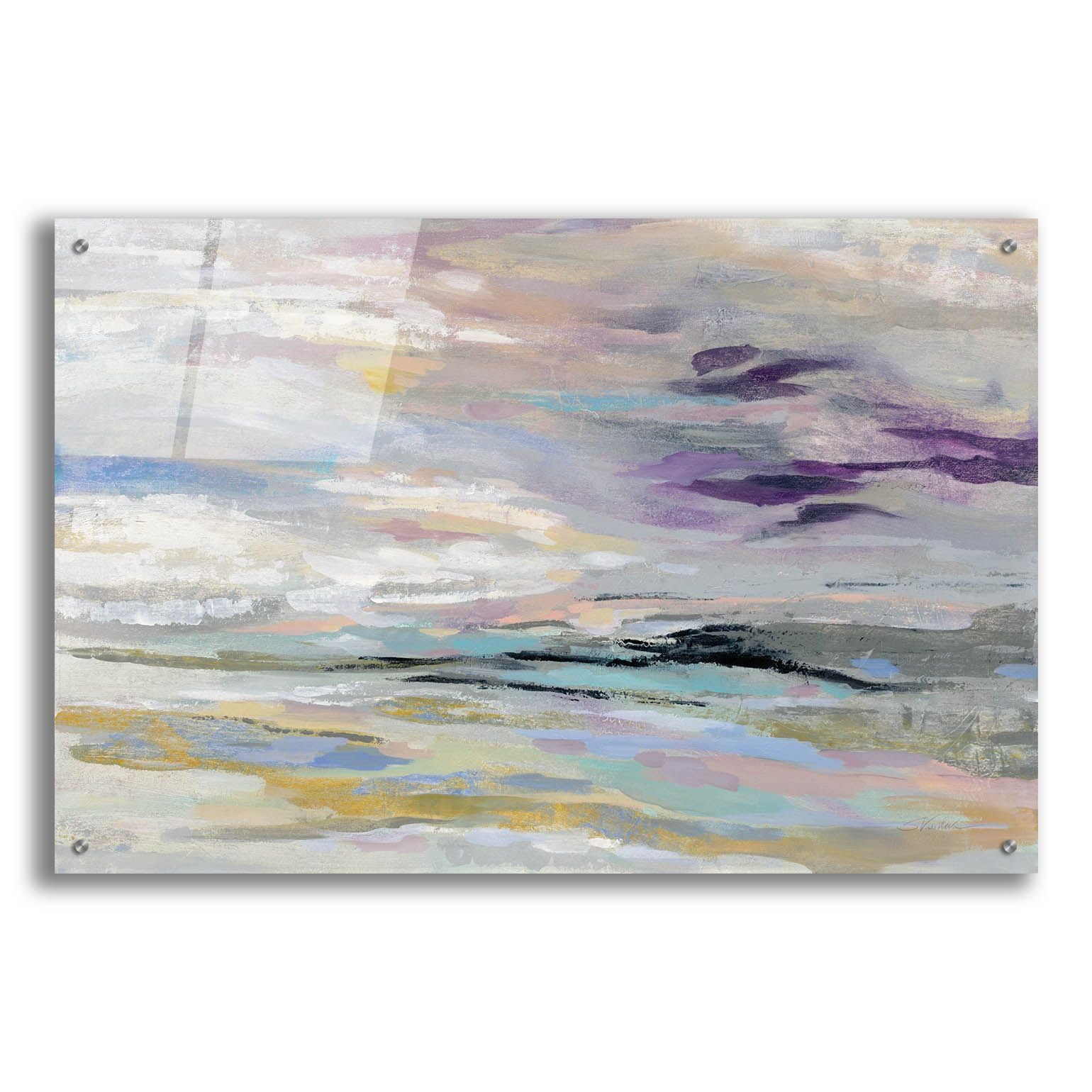 Epic Art 'Sea and Sky' by Silvia Vassileva, Acrylic Glass Wall Art, 36"x24"