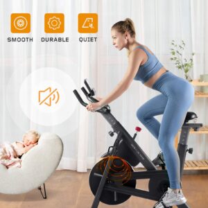 OVICX Indoor Cycling Bike Stationary Bike with Magnetic Resistance Indoor Cycling Bike Exercise Bikes Fully Adjustable Comfortable Seat and Handlebar for Home