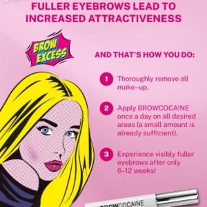 BROWCOCA!NE® eyebrow growth serum for thicker brows I vegan eye-brow booster for rapid brow growth by Svenja Walberg I test winner eyebrow growth MADE IN GERMANY