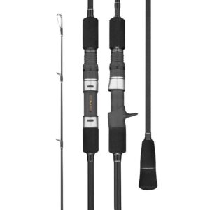 goofish® solid nano tech blank series-matte black fuji setting size 6'6 pe2-4 jig 120-350g saltwater slow pitch jigging rod-casting&left spiral wrap