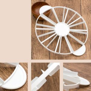 Round Cake Slice & Pie Slicer Marker, Cake Divider, Cheesecake Cutter, Double Sided Cake Portion Marker, 14 or 16 Slices-Works for Cakes Up To 16-Inches Diameter