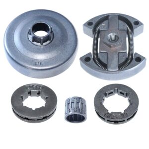 aumel .325"-7 clutch drum rim sprocket kit for husqvarna 55 rancher 50 51 154 254 chainsaw 501 45 54-03