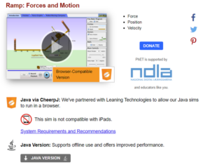 the ramp inclined plane forces phet simulation