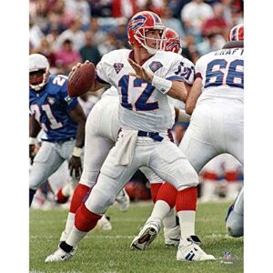 buffallo bills quarterback jim kelly 8x10 action photo picture