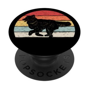 vintage retro english shepherd dog popsockets grip and stand for phones and tablets