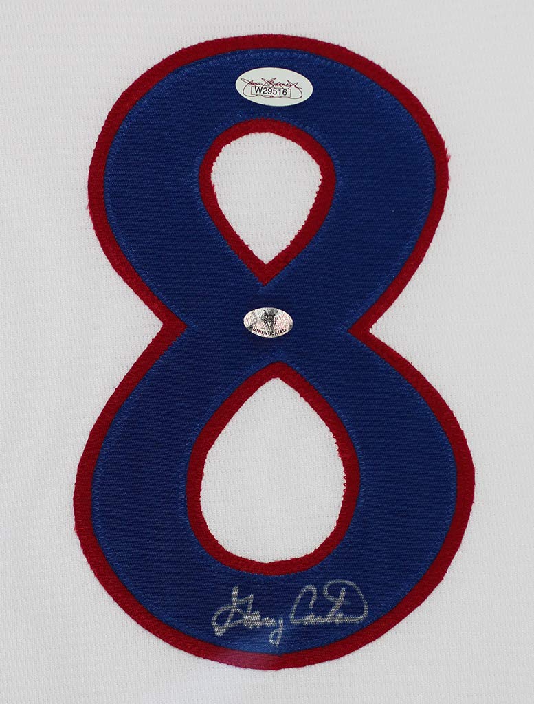 Gary Carter Autographed White Montreal Expos Jersey - Beautifully Matted and Framed - Hand Signed By Carter and Certified Authentic by JSA - Includes Certificate of Authenticity