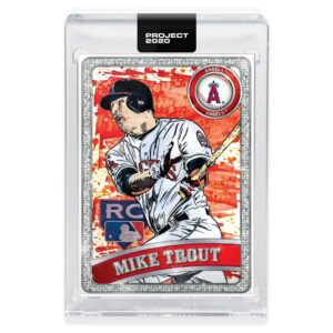 topps project 2020 baseball card #100 2011 mike trout by blake jamieson