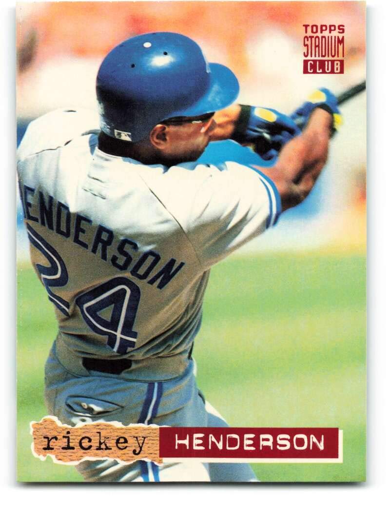 1994 Stadium Club #107 Rickey Henderson NM-MT Toronto Blue Jays Baseball