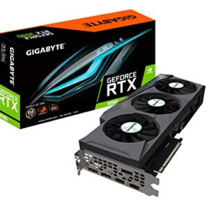 Gigabyte GeForce RTX 3090 EAGLE OC 24G Graphics Card, 3x WINDFORCE Fans, 24GB 384-bit GDDR6X, GV-N3090EAGLE OC-24GD Video Card