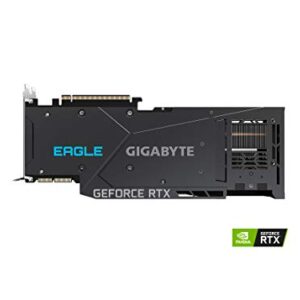 Gigabyte GeForce RTX 3090 EAGLE OC 24G Graphics Card, 3x WINDFORCE Fans, 24GB 384-bit GDDR6X, GV-N3090EAGLE OC-24GD Video Card