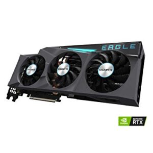 Gigabyte GeForce RTX 3090 EAGLE OC 24G Graphics Card, 3x WINDFORCE Fans, 24GB 384-bit GDDR6X, GV-N3090EAGLE OC-24GD Video Card