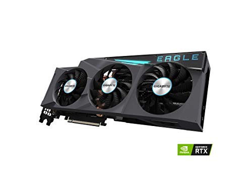 Gigabyte GeForce RTX 3090 EAGLE OC 24G Graphics Card, 3x WINDFORCE Fans, 24GB 384-bit GDDR6X, GV-N3090EAGLE OC-24GD Video Card