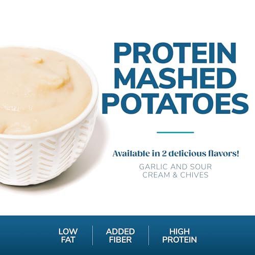 WonderSlim Instant Mashed Potatoes, Garlic, 11g Protein, Low Fat, Gluten Free (7ct)