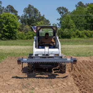 Titan Attachments 72in Ripper Scarifier Skid Steer Attachment, Quick Connect Landscape Rake