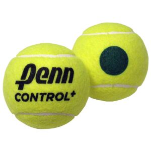 Penn Control Plus Green Training Tennis Ball Cans in Multi-Packs, 3 Balls Per Can (24 Cans = 1 Case)