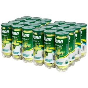 Penn Control Plus Green Training Tennis Ball Cans in Multi-Packs, 3 Balls Per Can (24 Cans = 1 Case)