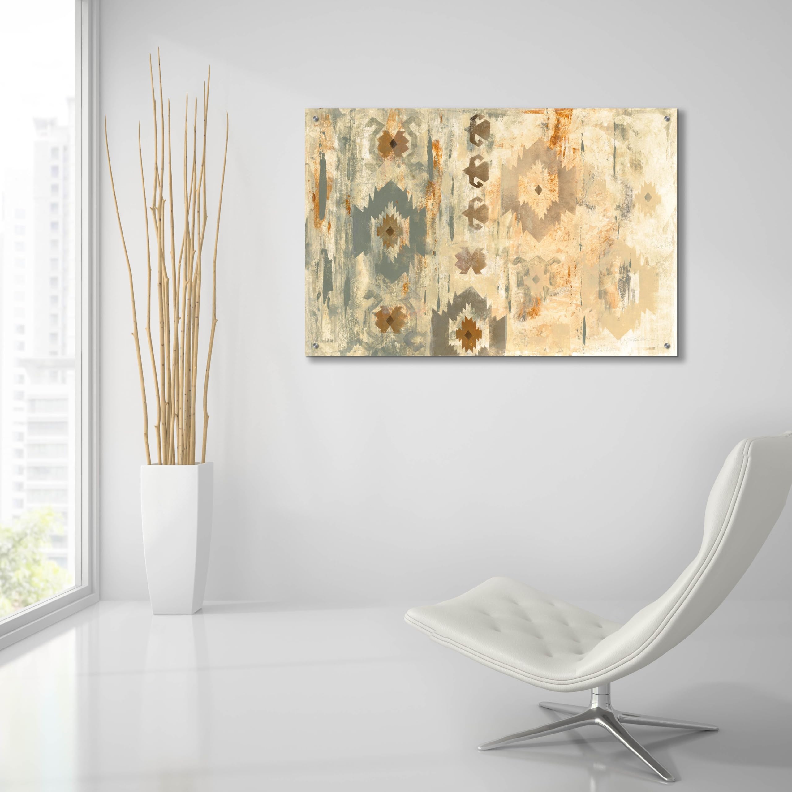 Epic Art 'Southwest Design IV' by Silvia Vassileva, Acrylic Glass Wall Art, 36"x24"