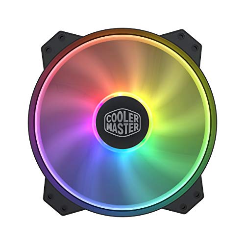 Cooler Master MasterFan MF200R ARGB 200 mm Addressable RGB Fan,5V/3-PIN,NOT Work with 4-PIN RGB or Standard RGB+12V