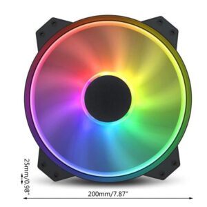 Cooler Master MasterFan MF200R ARGB 200 mm Addressable RGB Fan,5V/3-PIN,NOT Work with 4-PIN RGB or Standard RGB+12V