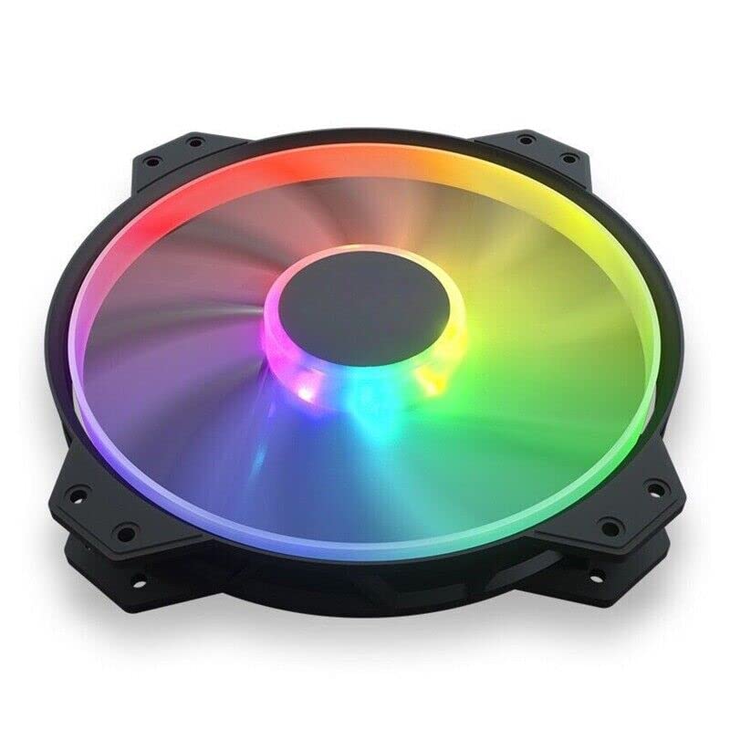 Cooler Master MasterFan MF200R ARGB 200 mm Addressable RGB Fan,5V/3-PIN,NOT Work with 4-PIN RGB or Standard RGB+12V