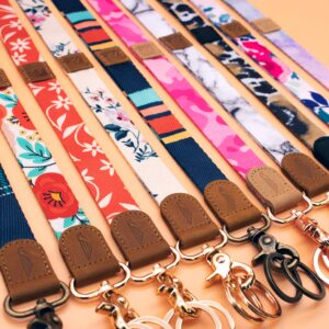 POCKT Cool Neck Lanyard for Keys, Wallets and ID Badge Holders, Key Chain Holder for Men and Women | Bloom