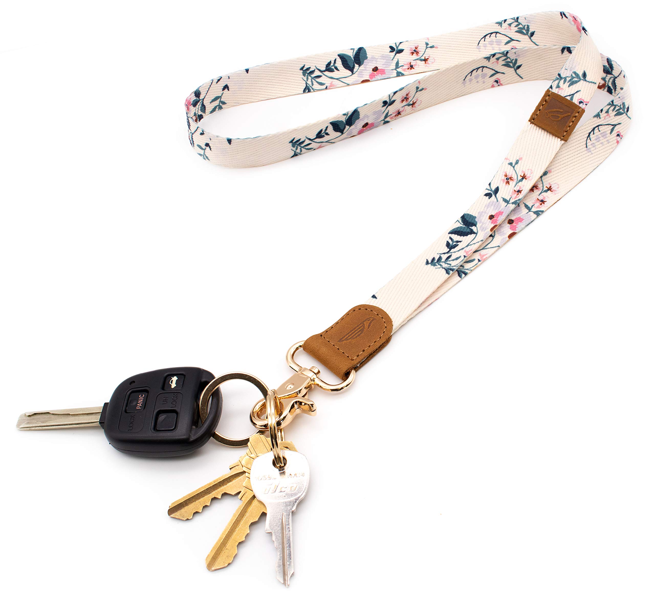 POCKT Cool Neck Lanyard for Keys, Wallets and ID Badge Holders, Key Chain Holder for Men and Women | Bloom