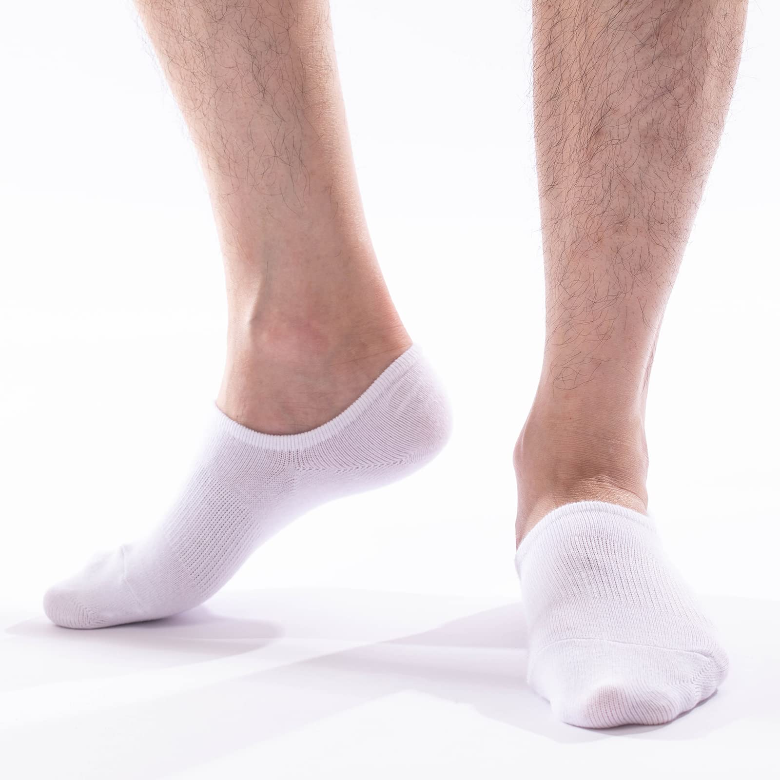 IDEGG No Show Socks Men Low Cut Ankle Short Socks for Men Casual Athletic Socks with Non Slip Grip