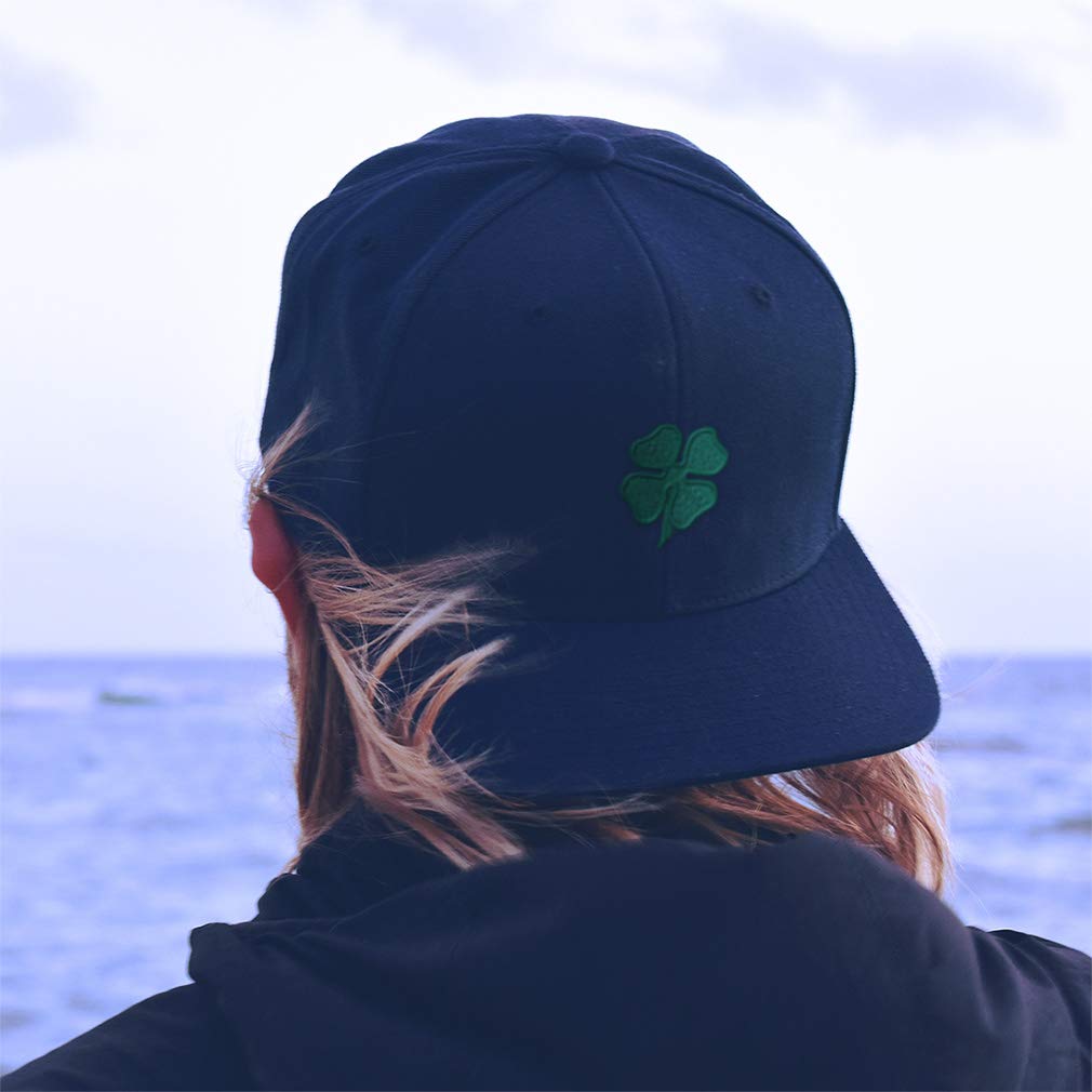 Custom Baseball Cap 4 Leaf Clover Embroidery St Patrick's Day Acrylic Dad Hats for Men & Women Dark Grey Design Only