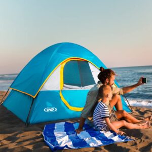 Camping Tent 2 Person, Waterproof Windproof Tent with Rainfly Easy Set up-Portable Dome Tents for Camping