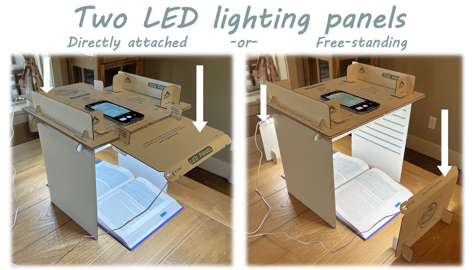 Scanner Bin Pro - Phone Scanner Stand for Photo and Document scanning (Also Used as a Document Camera, Invented & Produced in The USA)