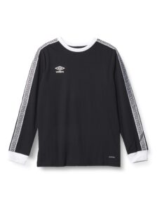 umbro diamond poly l/s, black beauty/white, x-large (18)