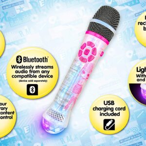 LOL Surprise Remix OMG Bluetooth Karaoke Microphone with LED Disco Party Lights, Portable Bluetooth Speaker Compatible with Apple Samsung Siri and Google Assistant, Karaoke Machine for Kids