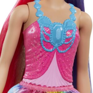 Barbie Dreamtopia Royal Doll with Extra-Long Two-Tone Fantasy Hair, Hairbrush, Headband & Styling Accessories