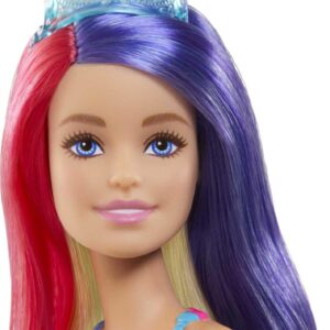 Barbie Dreamtopia Royal Doll with Extra-Long Two-Tone Fantasy Hair, Hairbrush, Headband & Styling Accessories