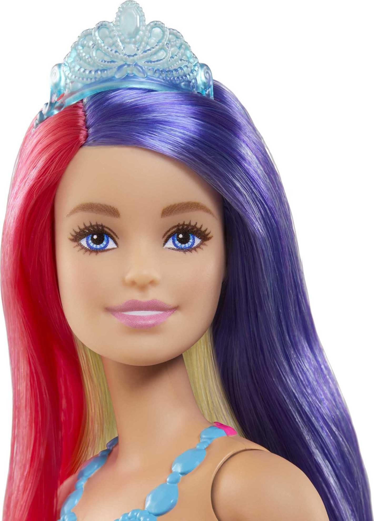 Barbie Dreamtopia Royal Doll with Extra-Long Two-Tone Fantasy Hair, Hairbrush, Headband & Styling Accessories