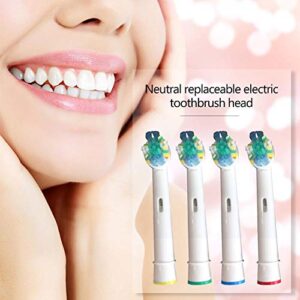 Replacement Brush Heads Compatible with Oral-B-Braun– Floss Action - Pack of 4 Generic Electric Toothbrush Replacement Heads