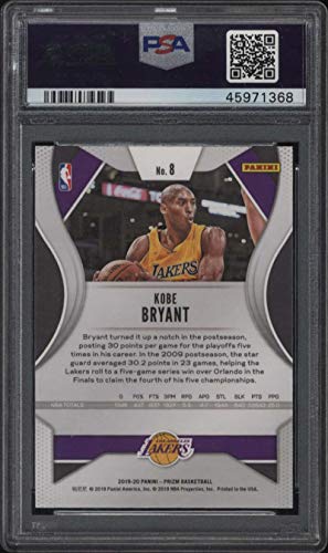 2019 Panini Prizm #8 Kobe Bryant PSA 10 Gem Mint