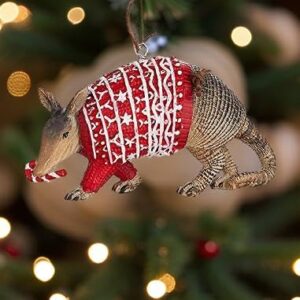 The Bridge Collection Novelty Festive Armadillo Ornament