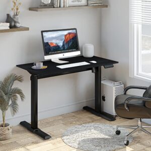 Fenge Height Adjustable Standing Desk- 43x24’’ Electric Stand Up Desk - Sit Stand Desk, Ultra-Quiet Motor, Home Office Workstation, Black