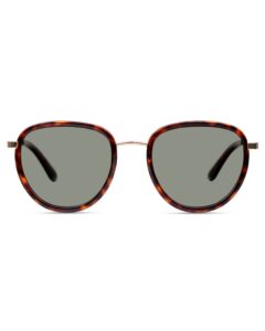 christopher cloos - gouverneur espresso - aviator polarized sunglasses for men & women with case - trendy sun uv protection glasses - unisex